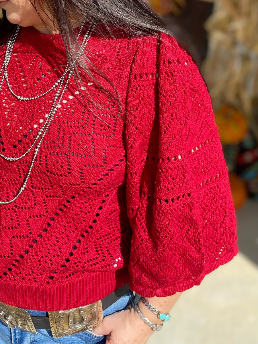 Bailey Rio Red Sweater – Rockin Rhona