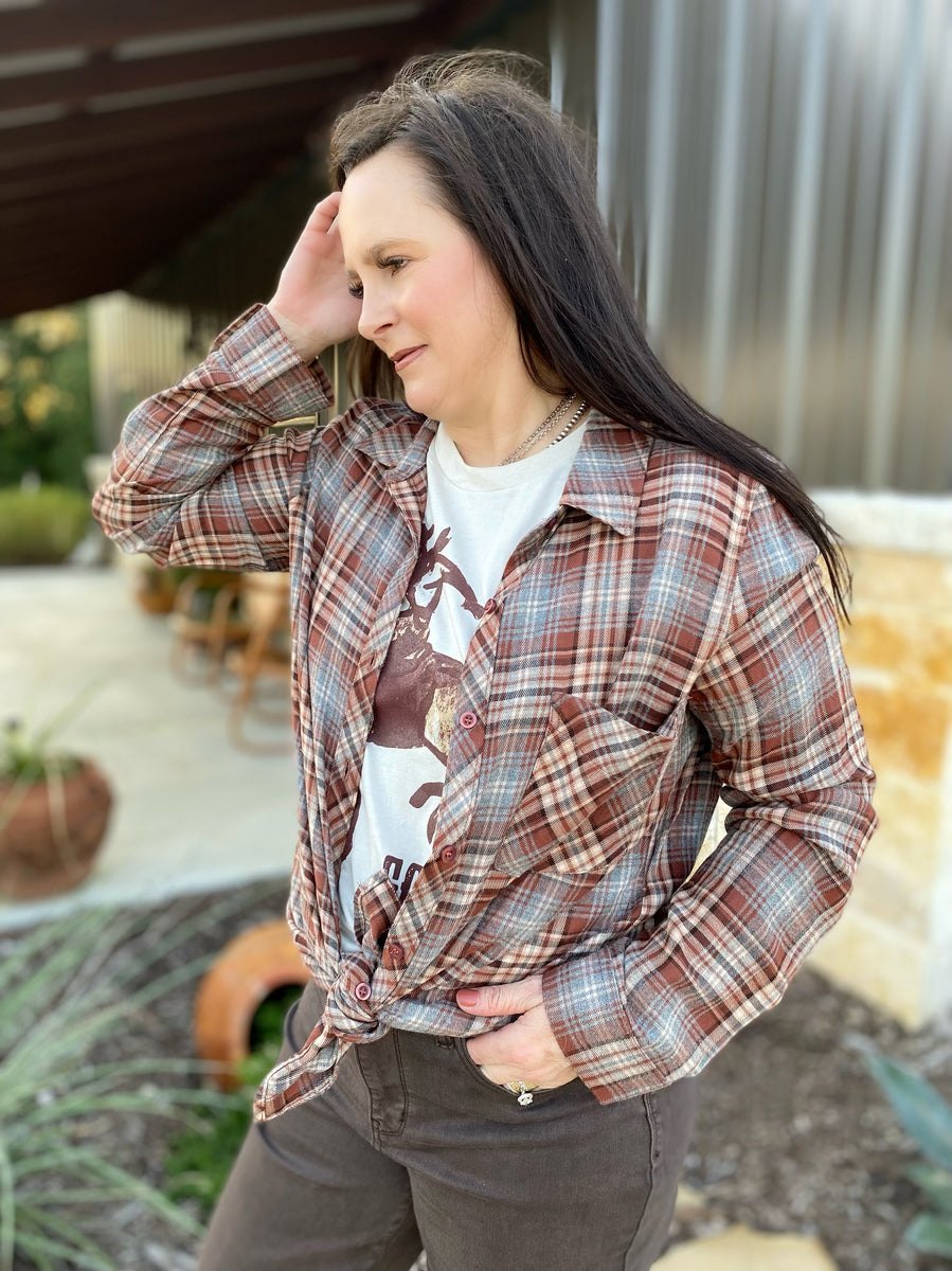 Blake Flannel Top – Rockin Rhona