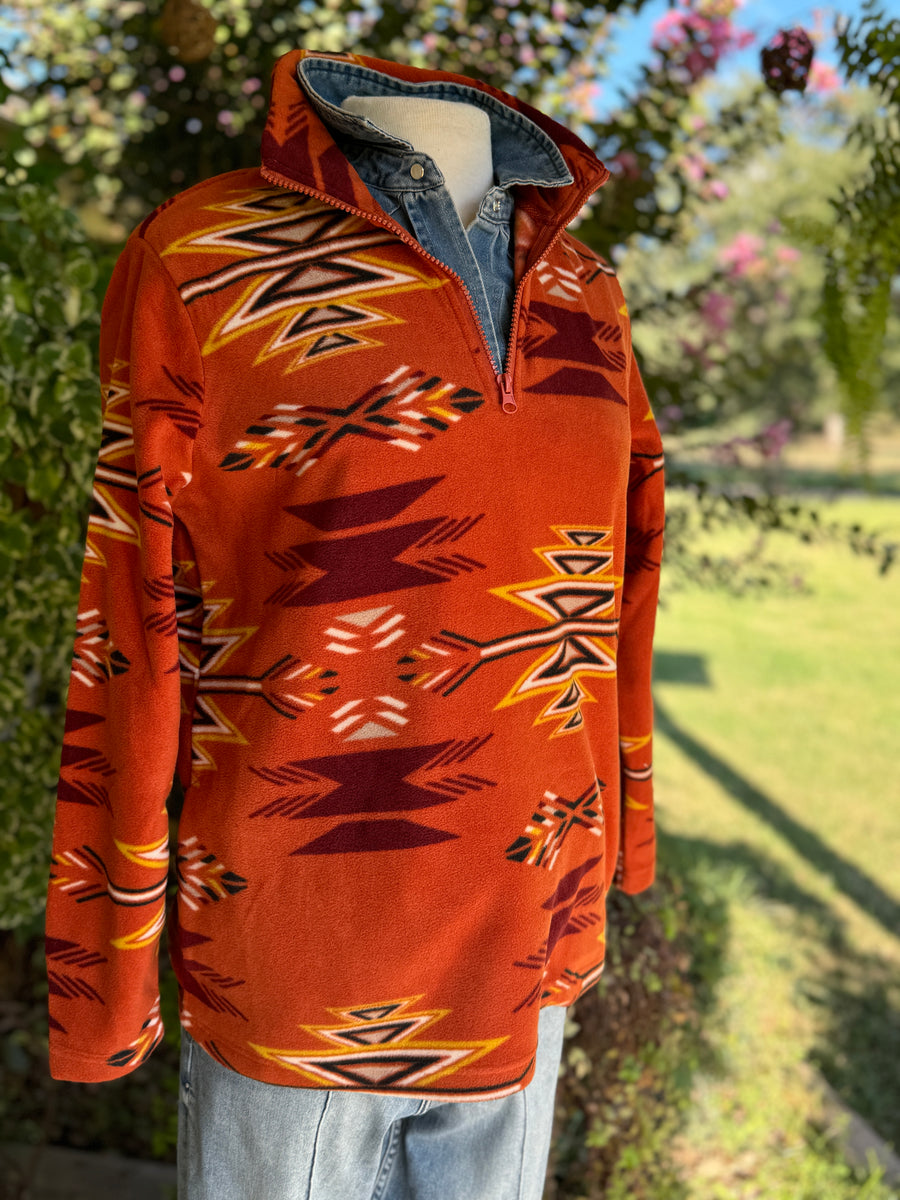 Rust Fleece Pullover – Rockin Rhona